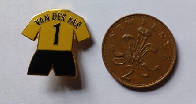 VINTAGE MAN UTD Player Kit Badge No 1 Van Der Sar (C62) £3.00 - PicClick UK