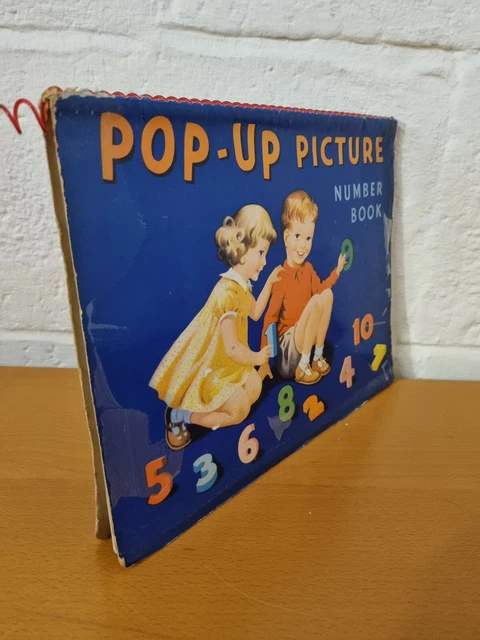 POP UP PICTURE NUMBER BOOK - 1950s Pop-Up Book - all pop-ups good! £7. ...