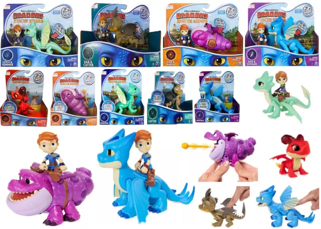 DREAMWORKS DRAGONS RESCUE Riders Ages 4+ Toy Dragon Play Fly Rider ...