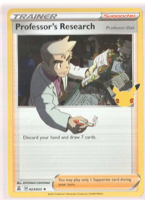 PROFESSORS RESEARCH 2021 Pokemon 25th Anniversary Celebrations EUR 7,27 ...