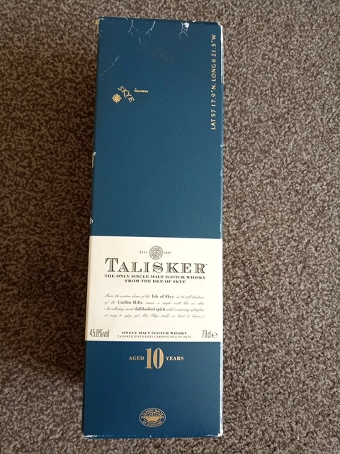 EMPTY TALISKER 70CL Whisky Box Isle Of Skye Vintage Box £2.25 - PicClick UK