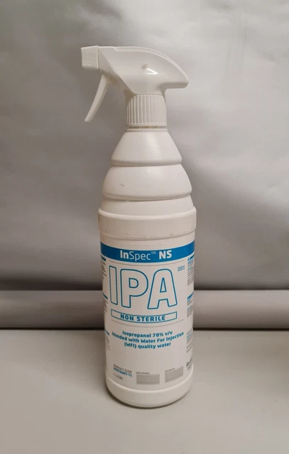 INSPEC IPA ALCOHOL SOLUTION - BOX of 6x900ml - Sterile Isopropyl ...