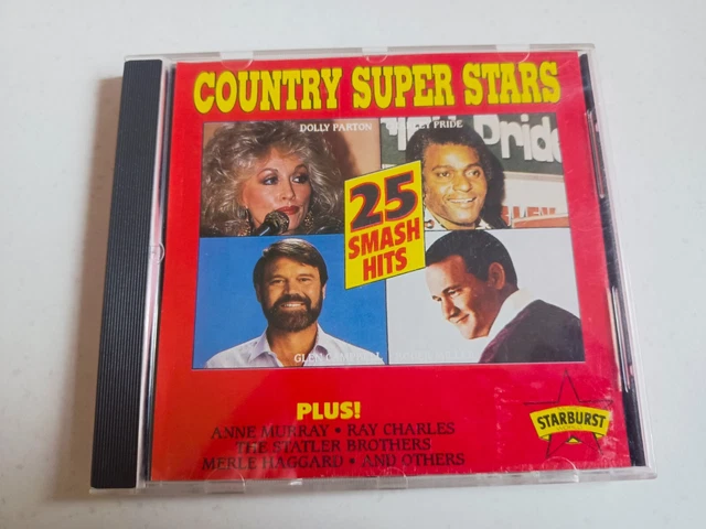 COUNTRY SUPER STARS, 25 Smash Hits - Cd - Music Cd Oz Seller $11.95 ...
