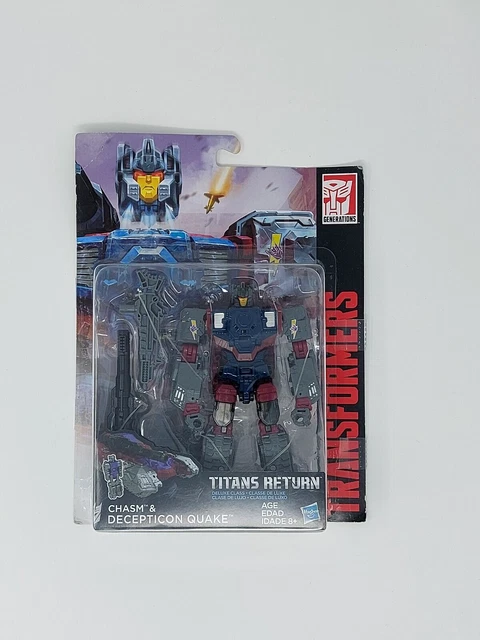 HASBRO TRANSFORMERS TITANS Return - CHASM and DECEPTICON QUAKE - BRAND ...