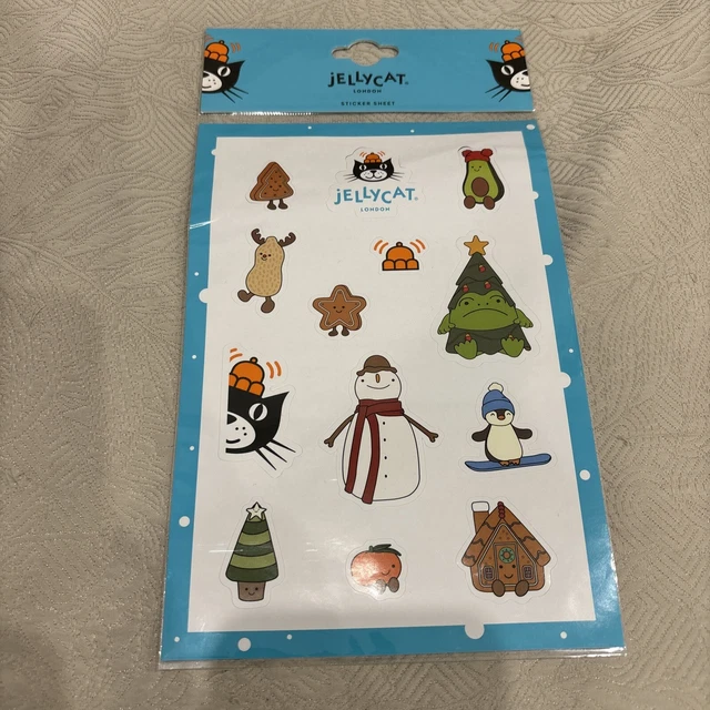 JELLYCAT STICKERS XMAS Theme Rare. Brand New. None Retail Item £11.00 ...