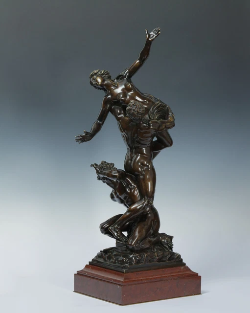 RAUB DER SABINERINNEN Bronze Skulptur 19. Jh. Giambologna 81 cm EUR 8. ...