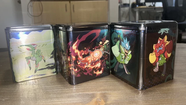 POKEMON STACKING TINS (Q1 2025) Treasures of Ruin Factory Sealed Full ...