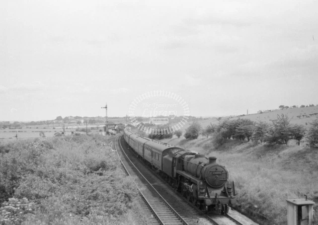 PHOTO BRITISH RAILWAYS Steam Locomotive73008 Robroyston-S Rickard J&J ...