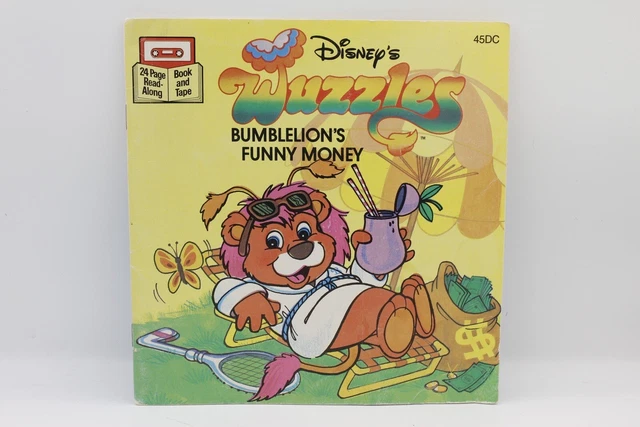 WALT DISNEY'S READ Along Book ONLY 24 Page Wuzzles Bumblelion's Funny ...