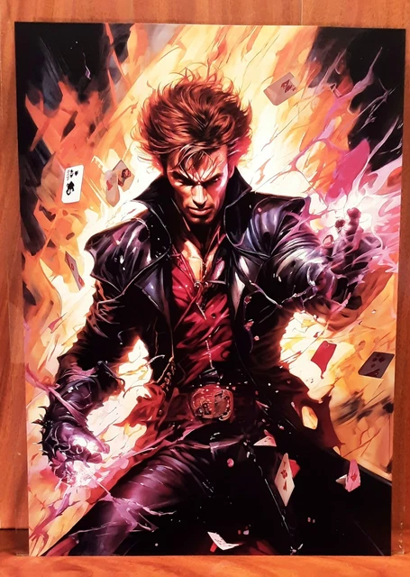 GAMBIT X-MEN 13X19 Extra Large 85lb Cardstock Gloss Art Print By ...