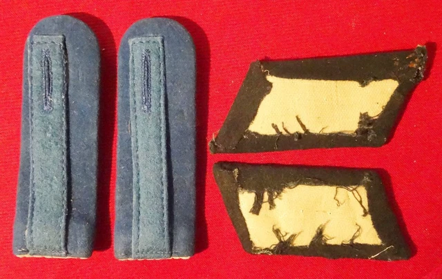 WW2 GERMAN COLLAR Tabs (x2) and Shoulder Boards (x2) Sanitäter ...