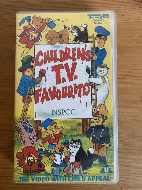 CHILDREN'S TV FAVOURITES NSPCC VHS Video 1987 Postman Pat Paddington ...