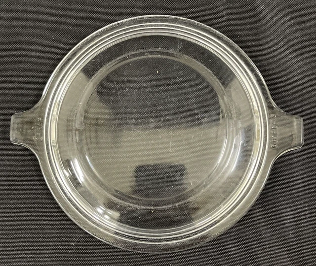 VINTAGE PYREX 681-C-6 Replacement Clear Glass Lid Featuring Handles For ...