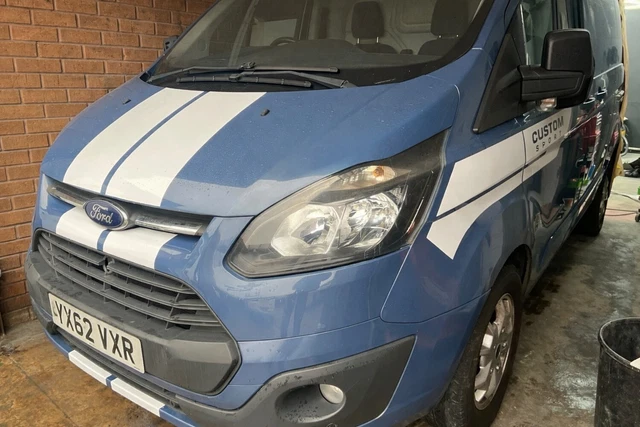 FORD TRANSIT CUSTOM ltd 2-2 chain Only 112k Rare Stratosphere paint no ...