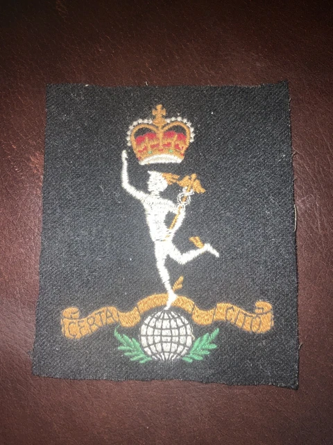BRITISH ARMY ROYAL Corps of Signals Regiment Embroidered Blazer Badge £ ...