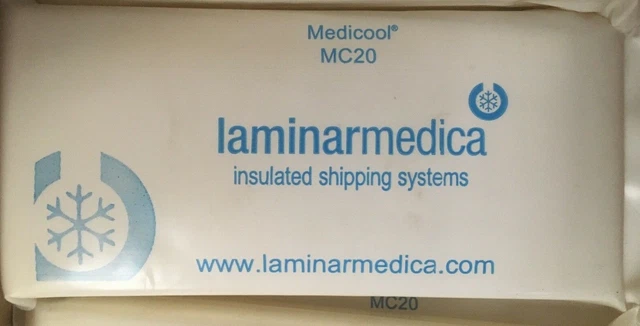 MEDICOOL MC3 Insulated Shipping Cooling Block System 30 cm x 14 cm x 4 ...