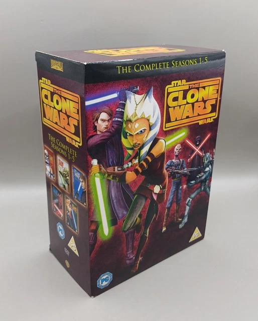 STAR WARS: THE Clone Wars The Complete Seasons 1-5 DVD Boxset EUR 29,70 ...