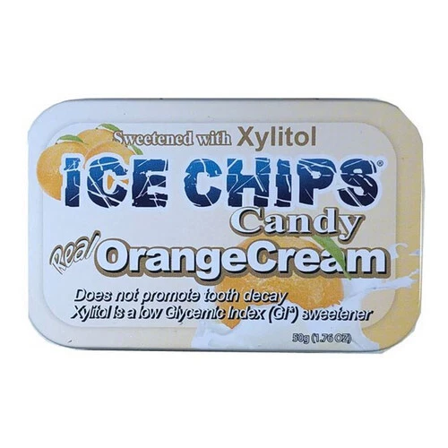 ICE CHIPS CANDY Orange Cream 1.76 oz By £15.68 - PicClick UK