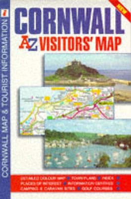 VISITORS' MAP OF Cornwall by Geographers' A-Z Map Company. Map. 0850393957. Good £5.99 - PicClick UK