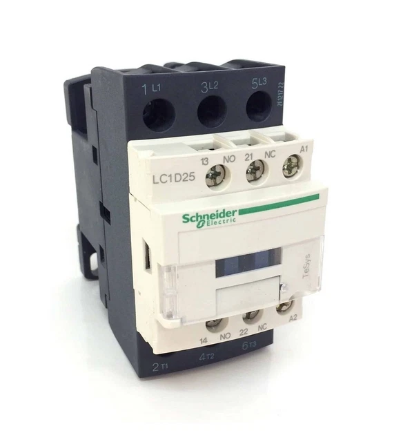 SCHNEIDER ELECTRIC CONTACTOR LC1D25 U7- 240v Coil 25A - Brand New £34. ...