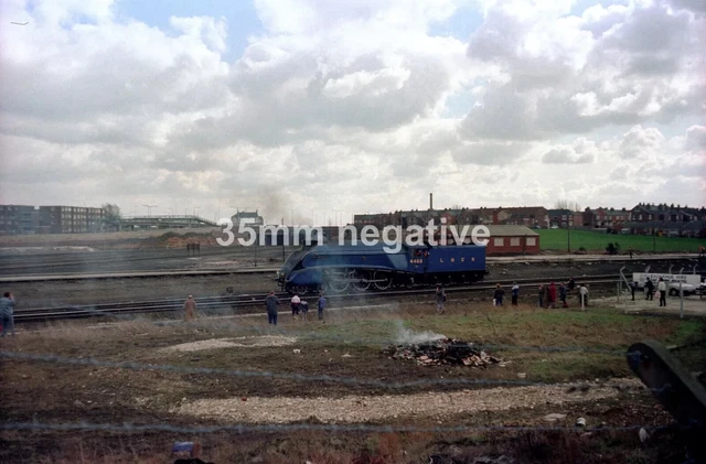BRITISH RAIL LNER A4 STEAM LOCOMOTIVE MALLARD DONCASTER 35mm NEGATIVE ...