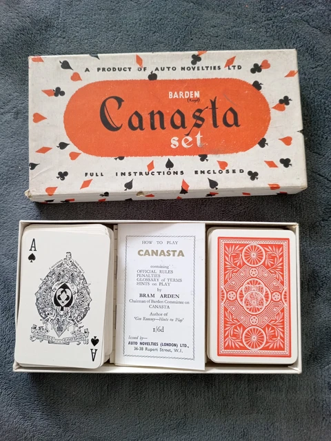 CANASTA SET BARDEN Vintage Original Playing Cards Set Goodalls ...