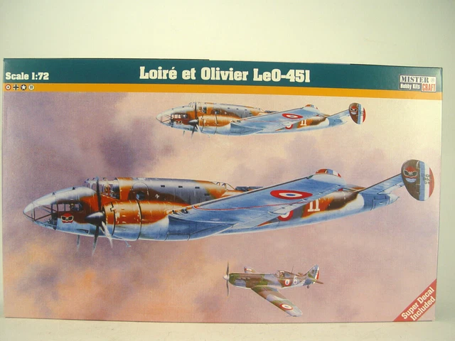 LOIRE ET OLIVIER Le0-451 Bomber Mistercraft Aircraft Kit 1:72 - 0605023 ...
