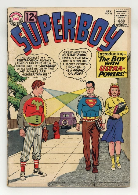 SUPERBOY #98 GD+ 2,5 1962 1ère application. et origine Ultra Boy EUR 34 ...