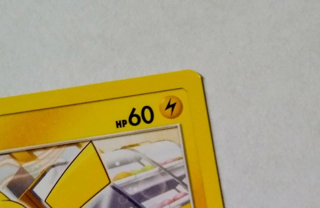 *MINT* ERROR CUT Pokemon Card Pikachu Non Holographic *4 Corner Defect ...