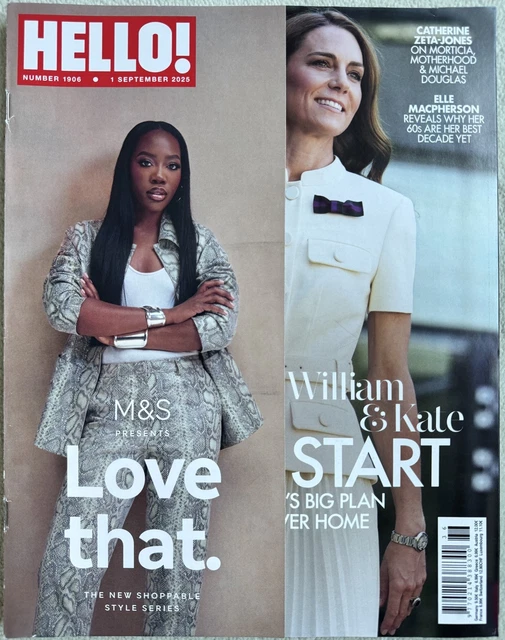 HELLO! MAGAZINE - All SEPTEMBER 2025 Issues (5) Kate/Hurley/Kent/Harry ...