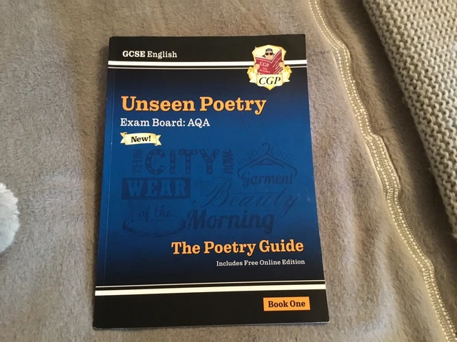 GCSE ENGLISH AQA Unseen Poetry Guide - And Poetry Guide Book 1 £2.00 ...