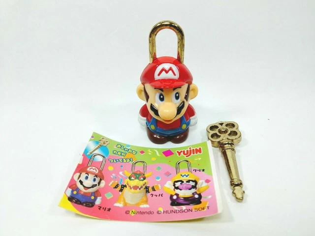 MARIO PARTY SUPER Mario Lock and Key Figure by Yujin 1998 Nintendo ...