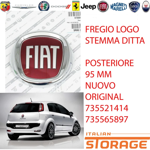 FIAT GRANDE PUNTO Evo Orrnement Logo Blason Ditta Arrière 95 MM Orig 735521414 EUR 28,00 ...