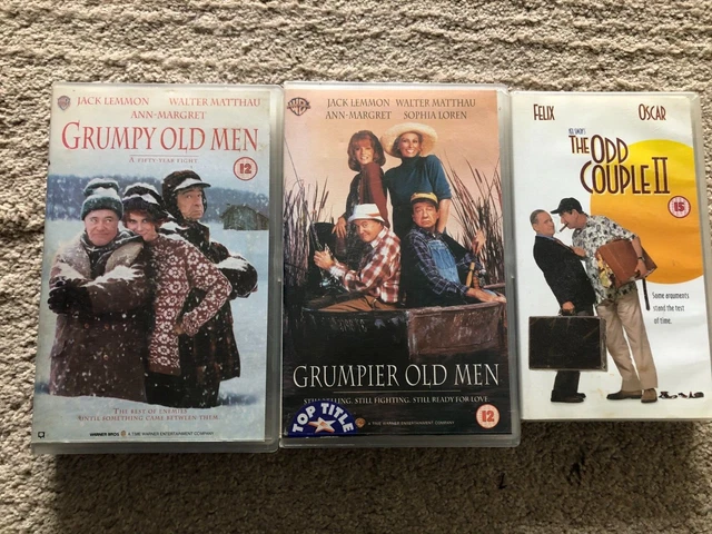 LEMMON , MATTHAU VHS Bundle GRUMPY OLD MEN, GRUMPIER OLD MEN & ODD ...