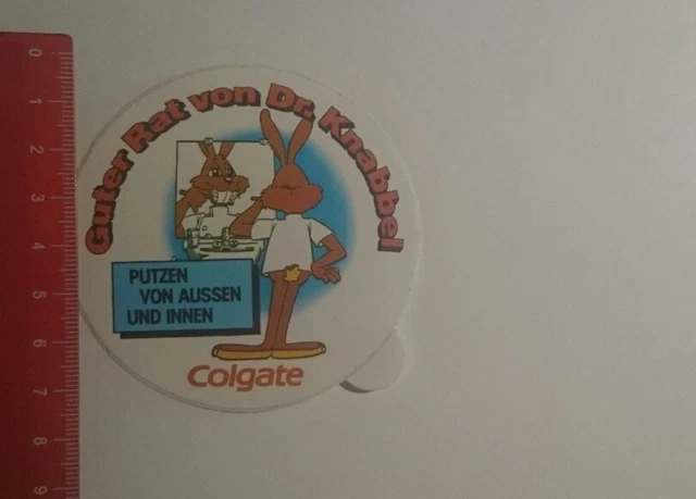 AUFKLEBER/STICKER: PUTZEN VON aussen und innen Colgate (031216183) $9. ...