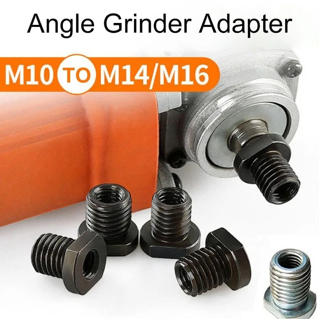 ANGLE GRINDER ADAPTER M10 to M14/M16 Thread For Diamond Core Bit Hole ...