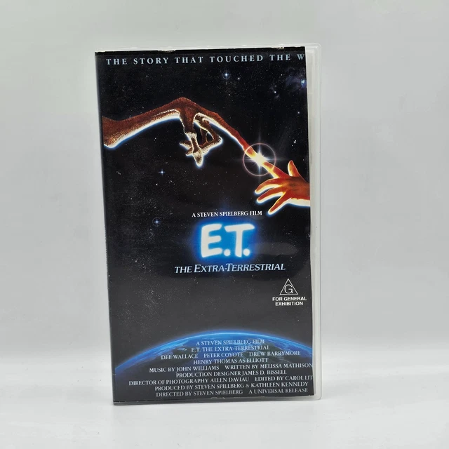 E.T THE EXTRA-TERRESTRIAL VHS Video Cassette Tape.Vintage 1982 Steven ...