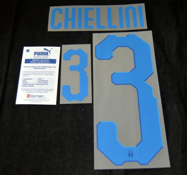 OFFICIAL ITALY CHIELLINI 2018 World cup Football Name/Number Set ...