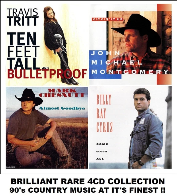 TRITT CYRUS CHESTNUTT Montgomery Best Greatest Hits 90's Country 4CD ...