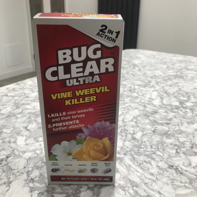 BUG CLEAR ULTRA Vine Weevil Killer 2 in 1 Action 480ml Pest Control ...