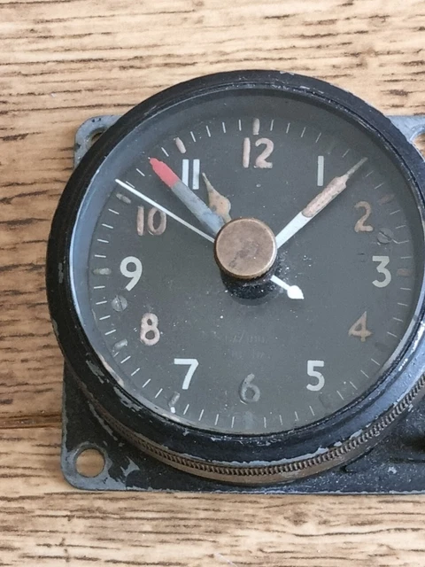 WW2 RAF AIRCRAFT cockpit Clock Mark 11A 1 day AM 6A/1002 Spitfire ...