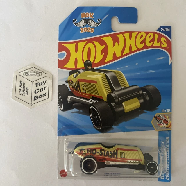 2025 HOT WHEELS #241 - Mo-Stash (Yellow #10 Celebration Racers - Long ...