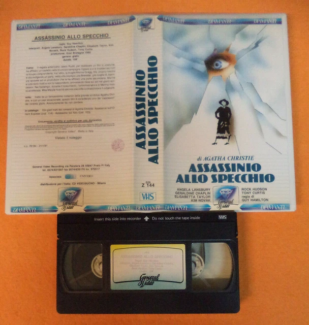 VHS FILM ASSASSINIO ALLO SPECCHIO Angela Lansbury Elizabeth Taylor ...