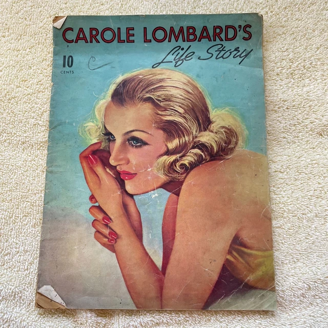 VINTAGE CAROLE LOMBARD'S Life Story Magazine 1942 £4.12 - PicClick UK