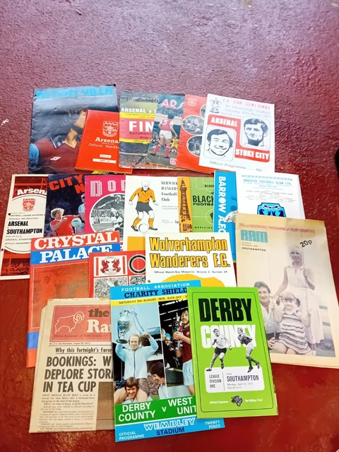 FOOTBALL LEAGUE PROGRAMMES most 1970s Bumper Pack of 85 Various Clubs ...
