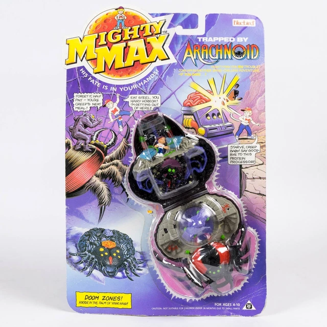 MOC BLUEBIRD 1992 Mighty Max Doom Zones Trapped by Arachnoid spider £ ...
