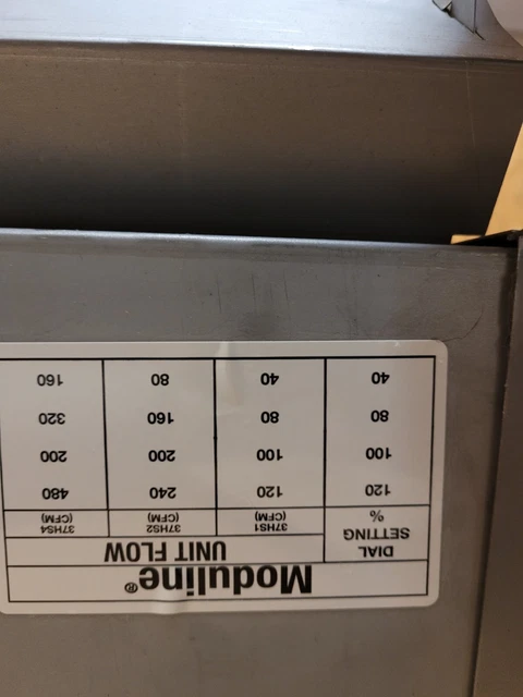 CARRIER 37HS2 MODULINE Air Terminal 400 CFM 8" Dia 2 Way 47" Diffuser ...