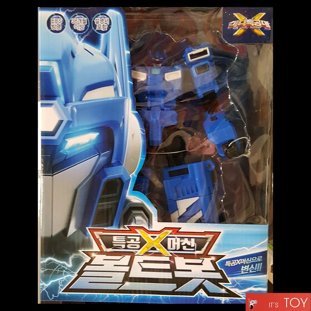 MINIFORCE X VOLTBOT Volt Bot Bleu Ranger Transformateur Voiture Robot ...