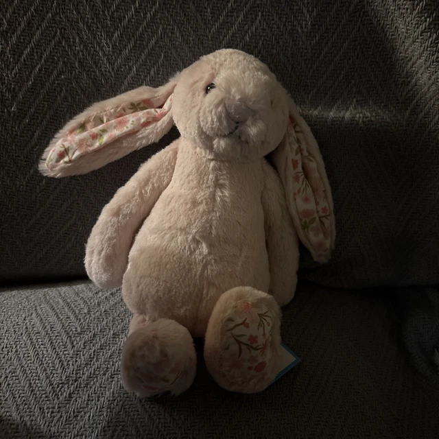 JELLYCAT SMALL BLOSSOM Blush Bunny Cherry soft plush toy new £23.00 ...