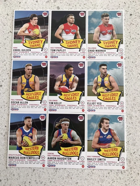 2024 AFL TEAMCOACH Scanlens X 11. No Doubles $0.99 - PicClick AU